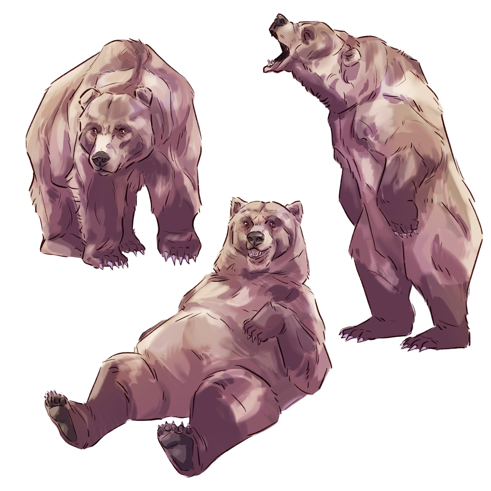 ArtStation - Grizzly bear