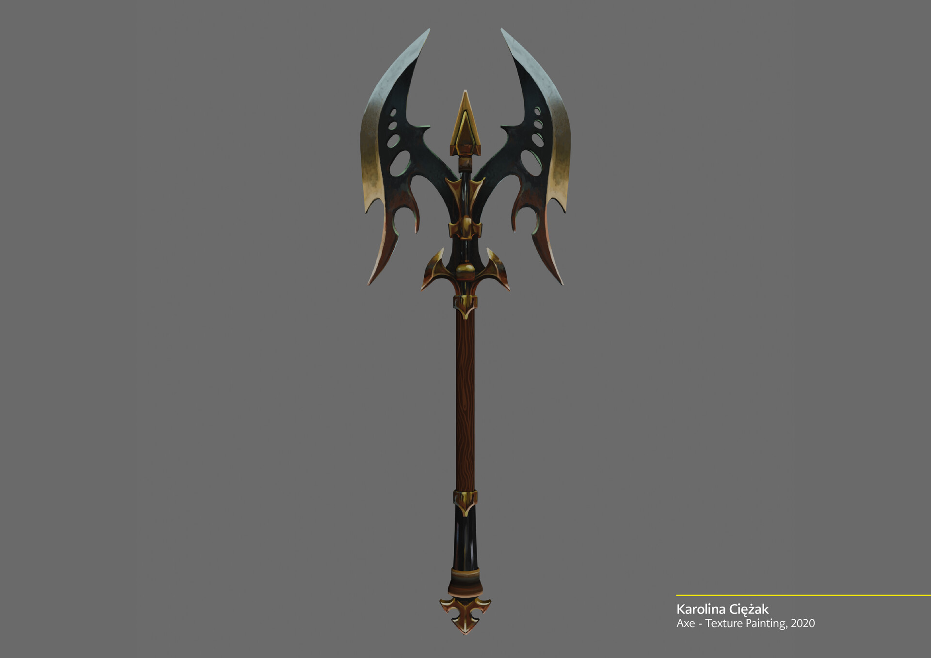 ArtStation - Medieval Axe - Texture Painting
