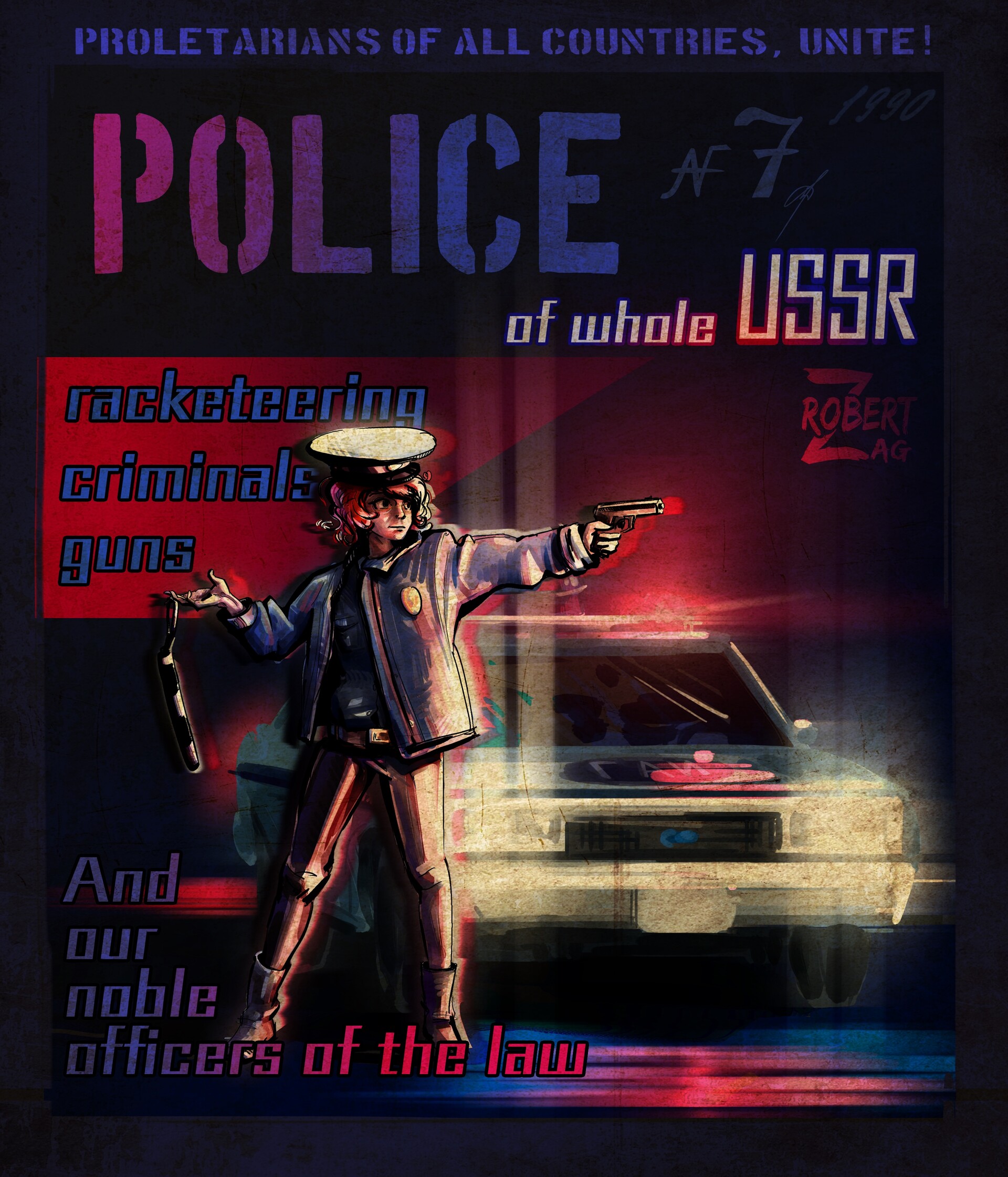 ArtStation - USSR Police magazine design