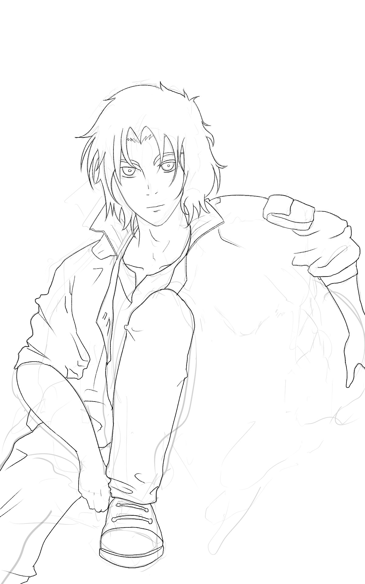 wolfs rain coloring pages