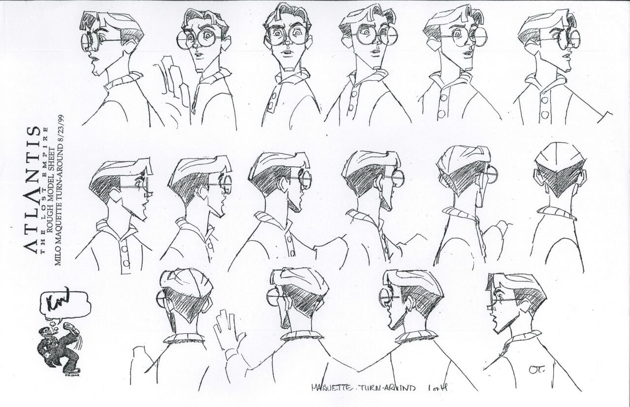 Hunter M Sparagna - 3D Artist - Milo Thatch Disney Atlantis