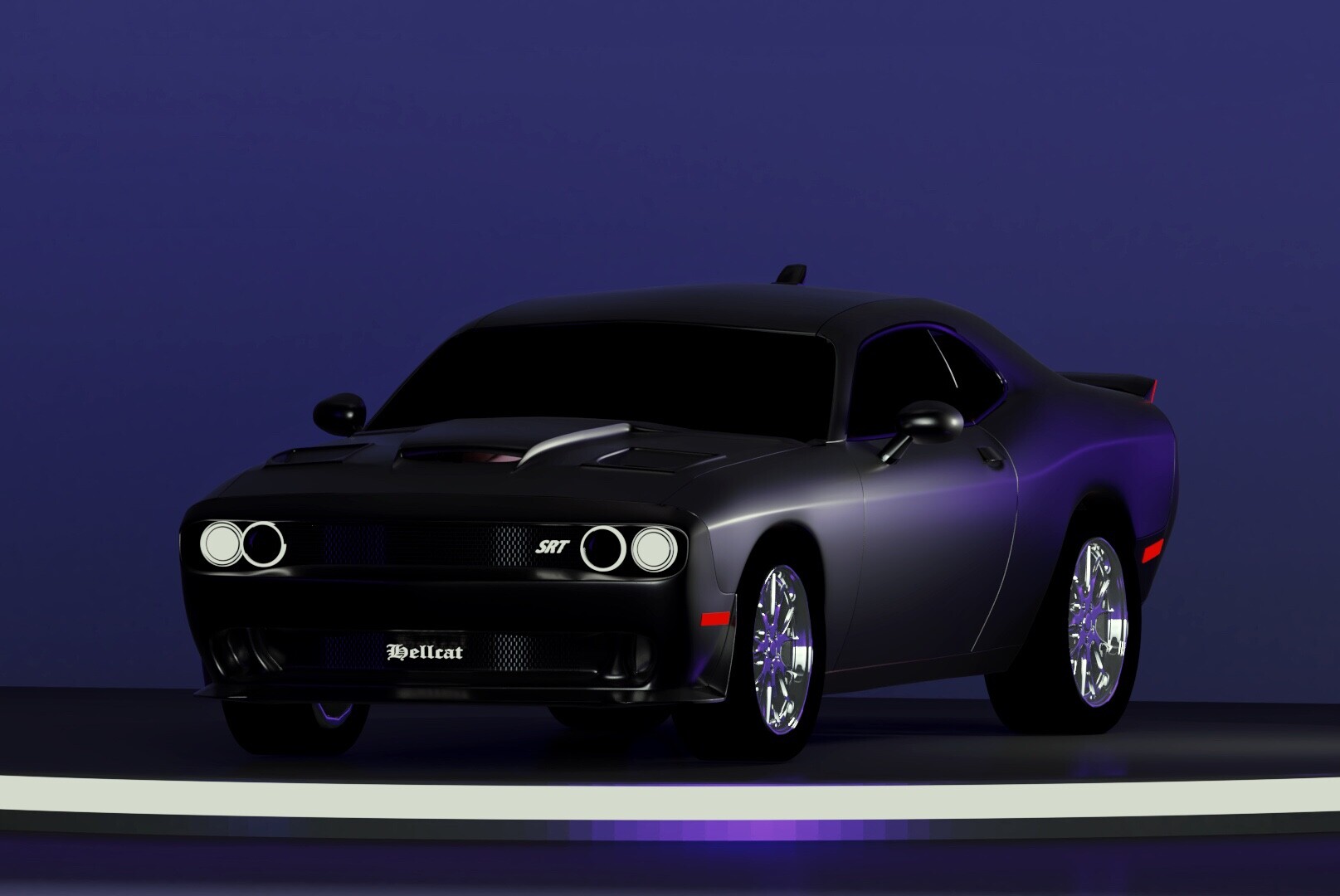 ArtStation - Dodge Charger Hellcat SRT2015 3D Model