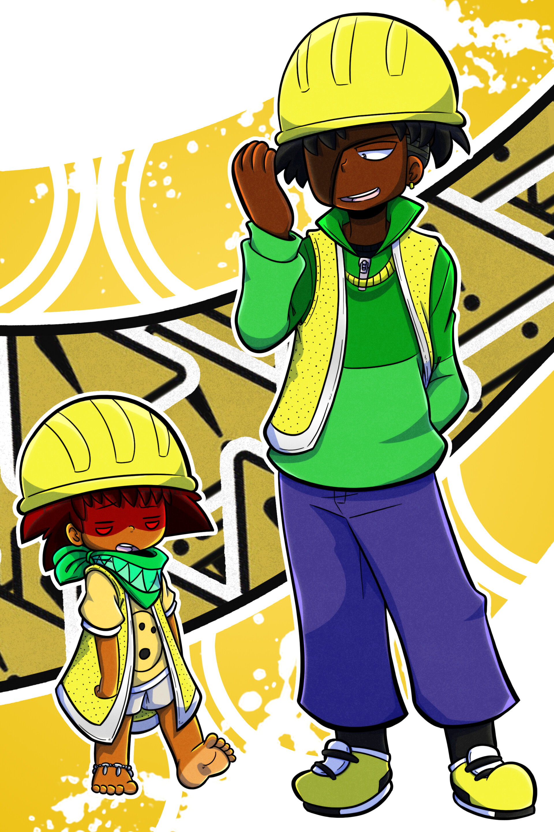 ArtStation - OC: Kajika and Uncle Tito