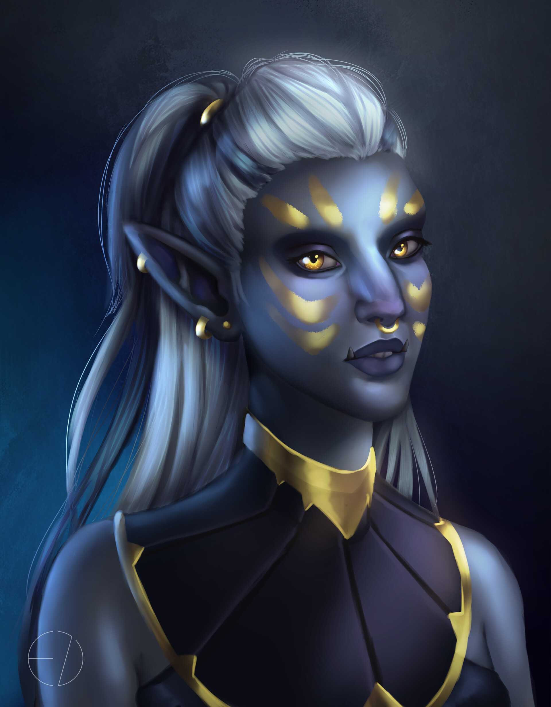 ArtStation - The Golden One (WoW portrait)