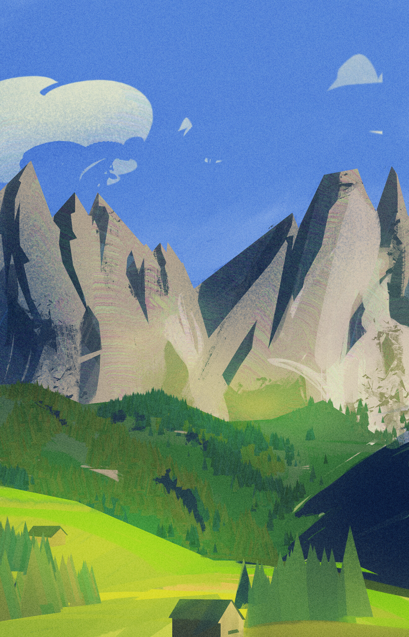 ArtStation - Graphic Landscape Studies