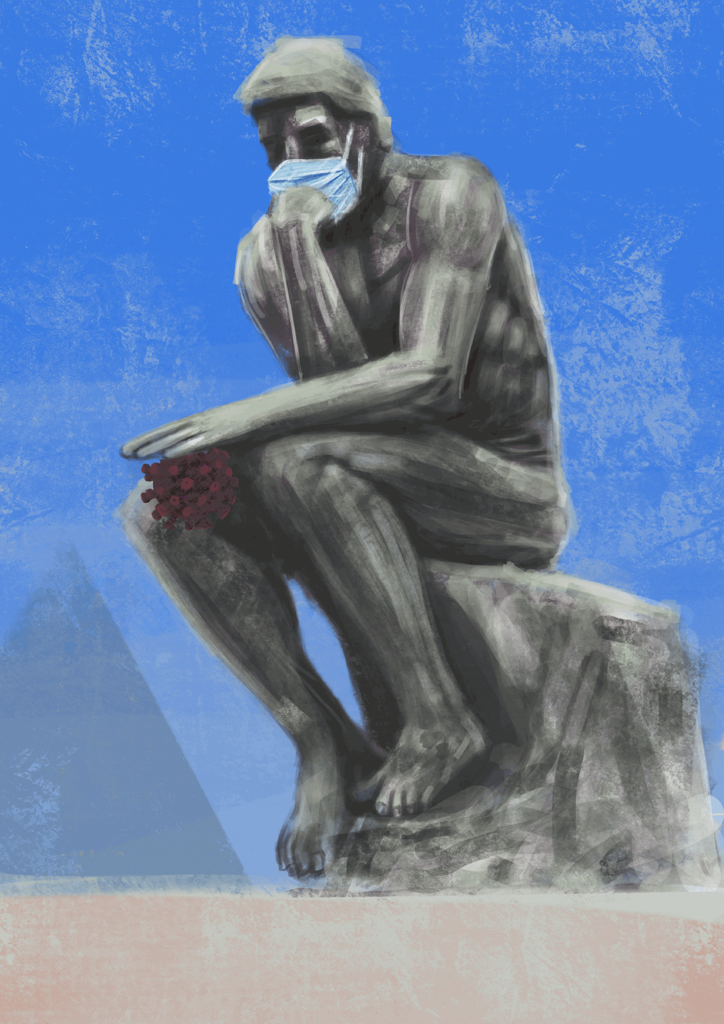 The Thinker Painting
