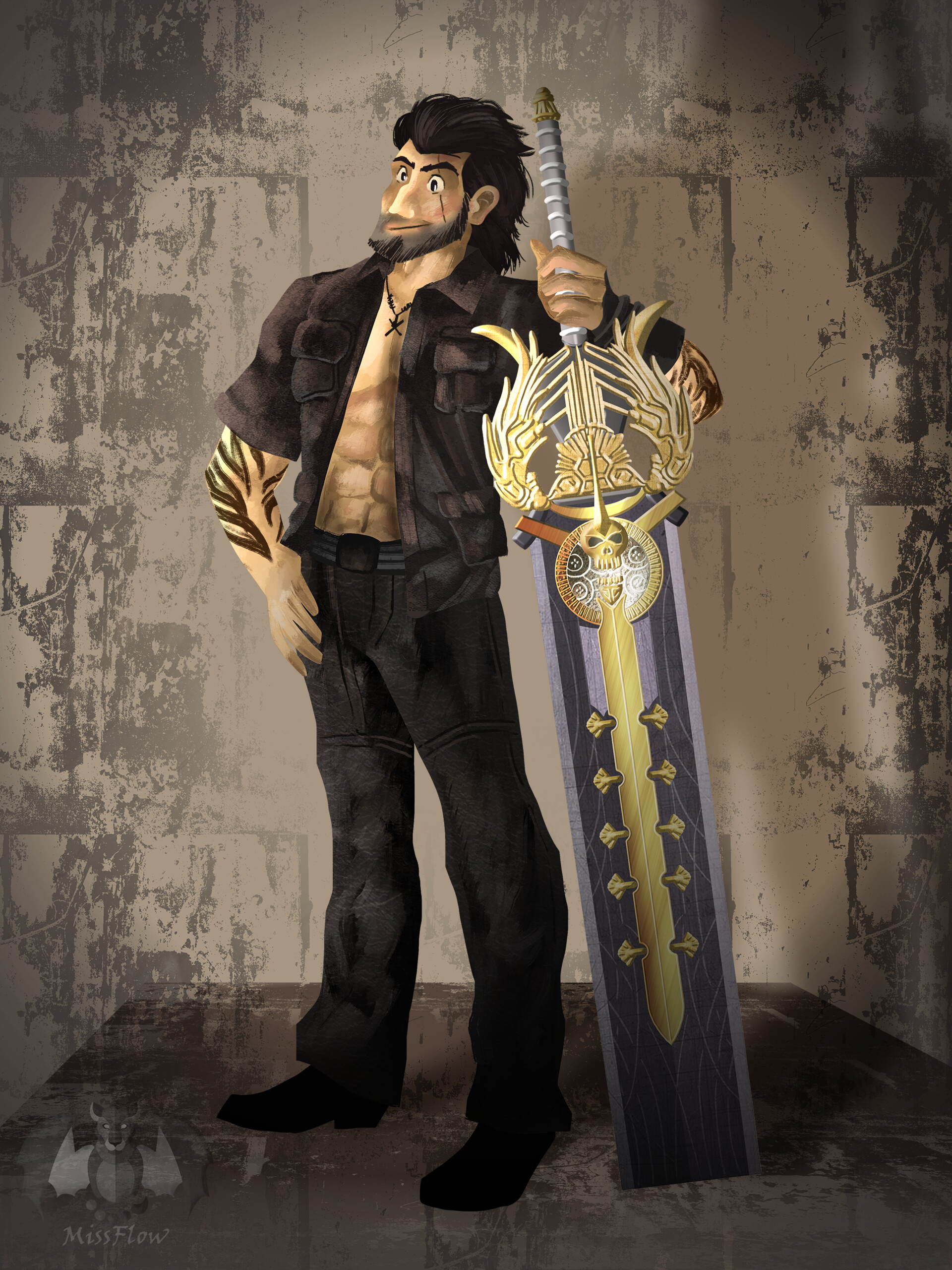 ArtStation - CDC challenge June - Gladiolus FF XV