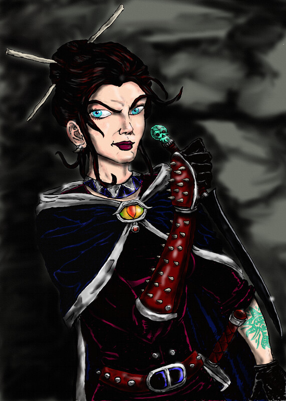 ArtStation - Dungeons & Dragons character illustration - Assassin