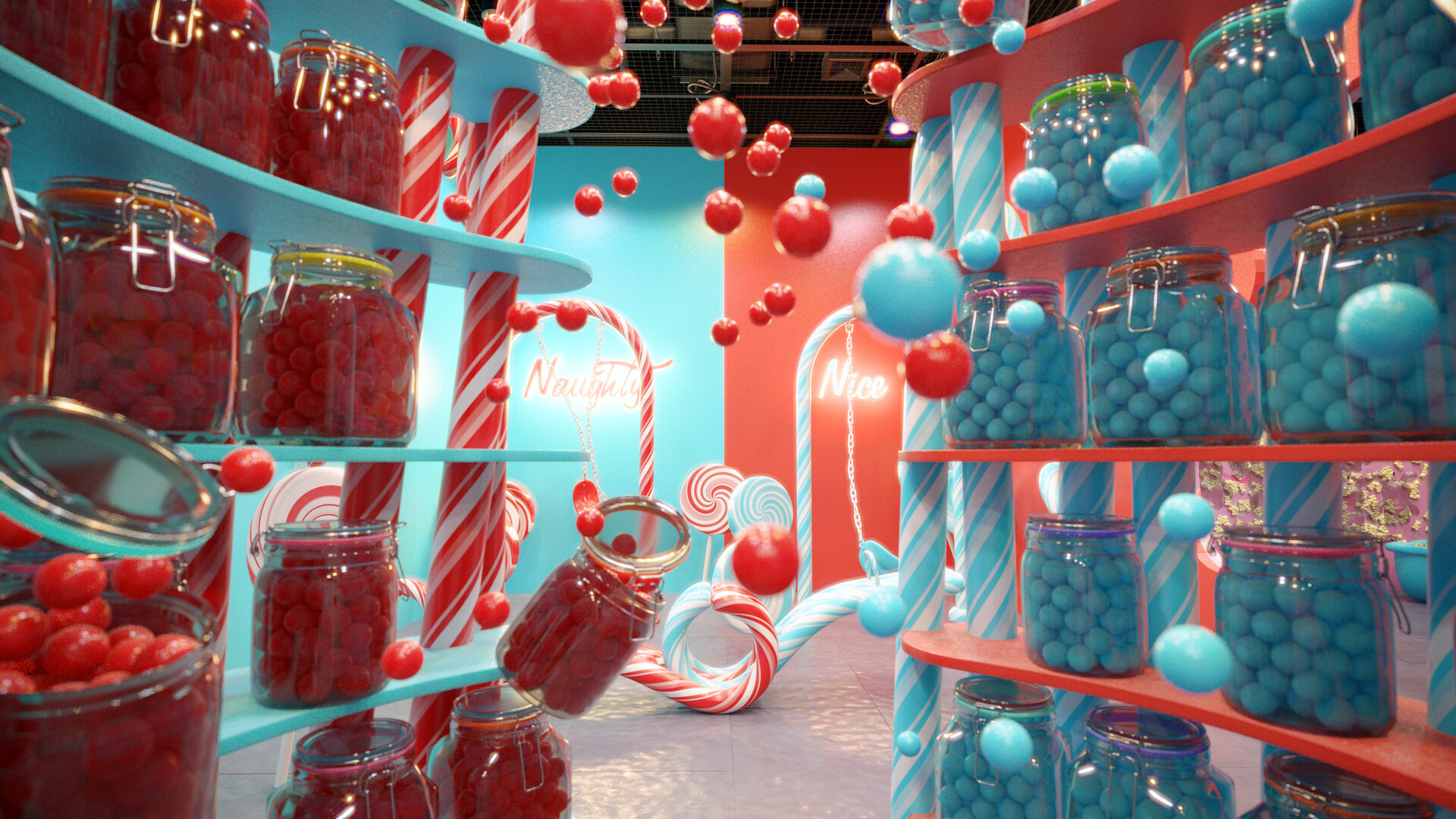 ArtStation - Candy Cane Room - The Desert Museum Singapore