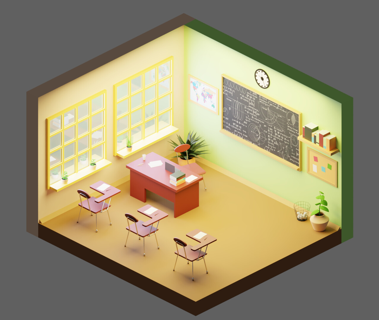 ArtStation - Schoolroom
