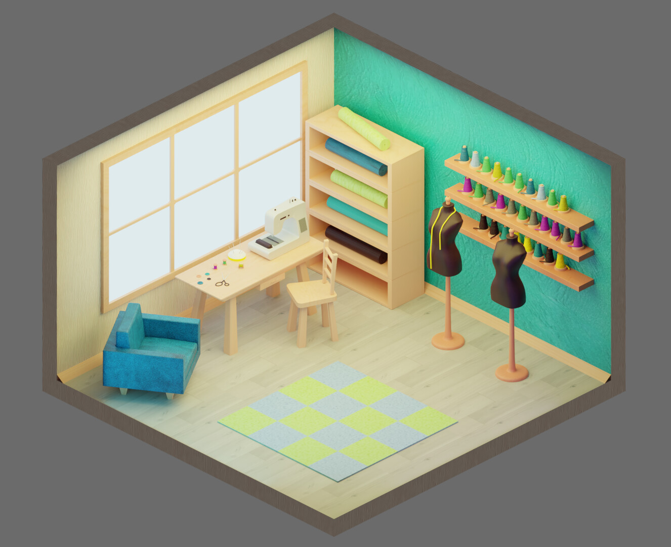 ArtStation - Sewing atelier