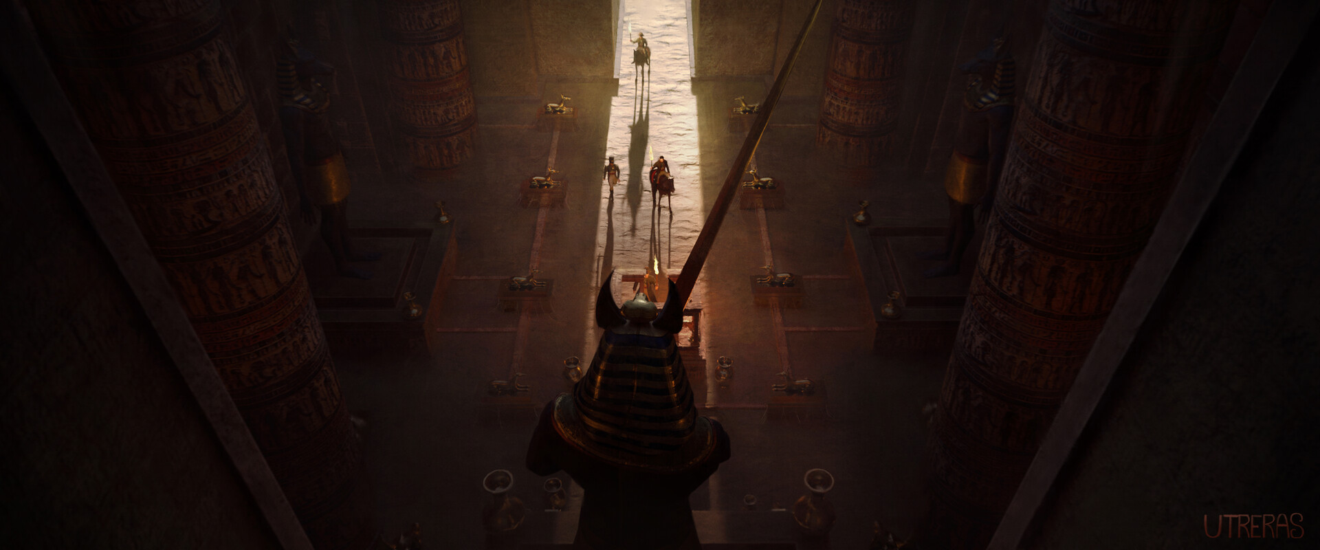 ArtStation - Ancient Temple Treasure Hunt : Anubis Temple 2