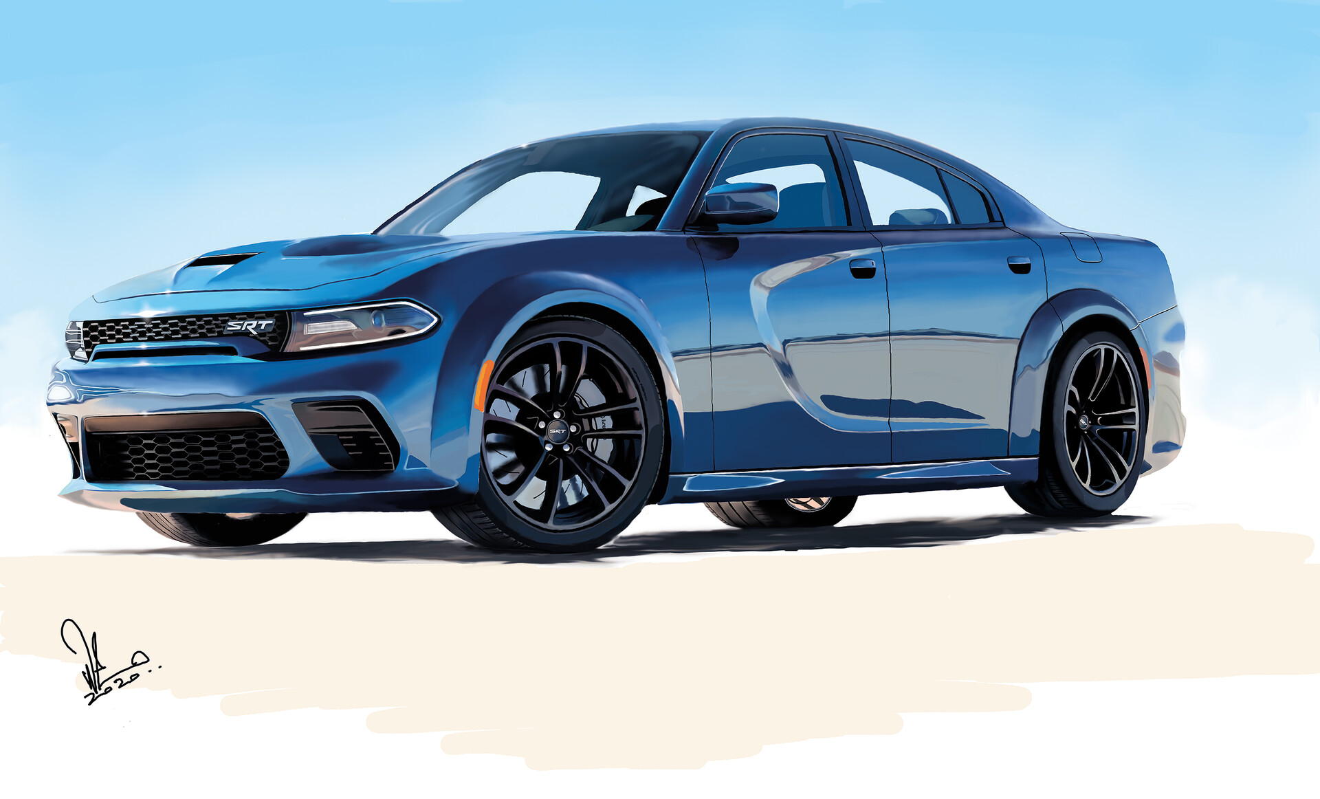 ArtStation - Dodge Charger