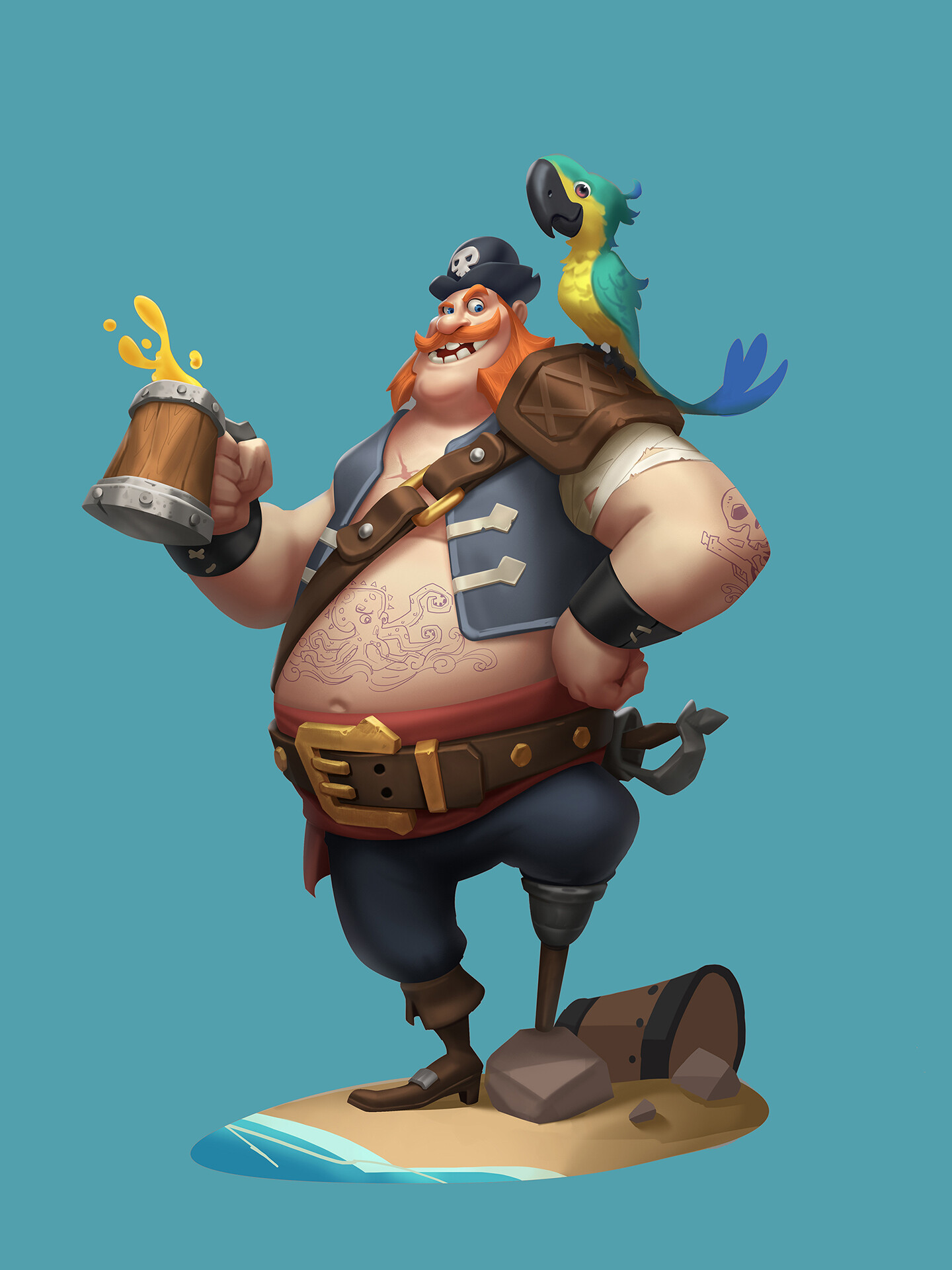 ArtStation - The pirate chief officer