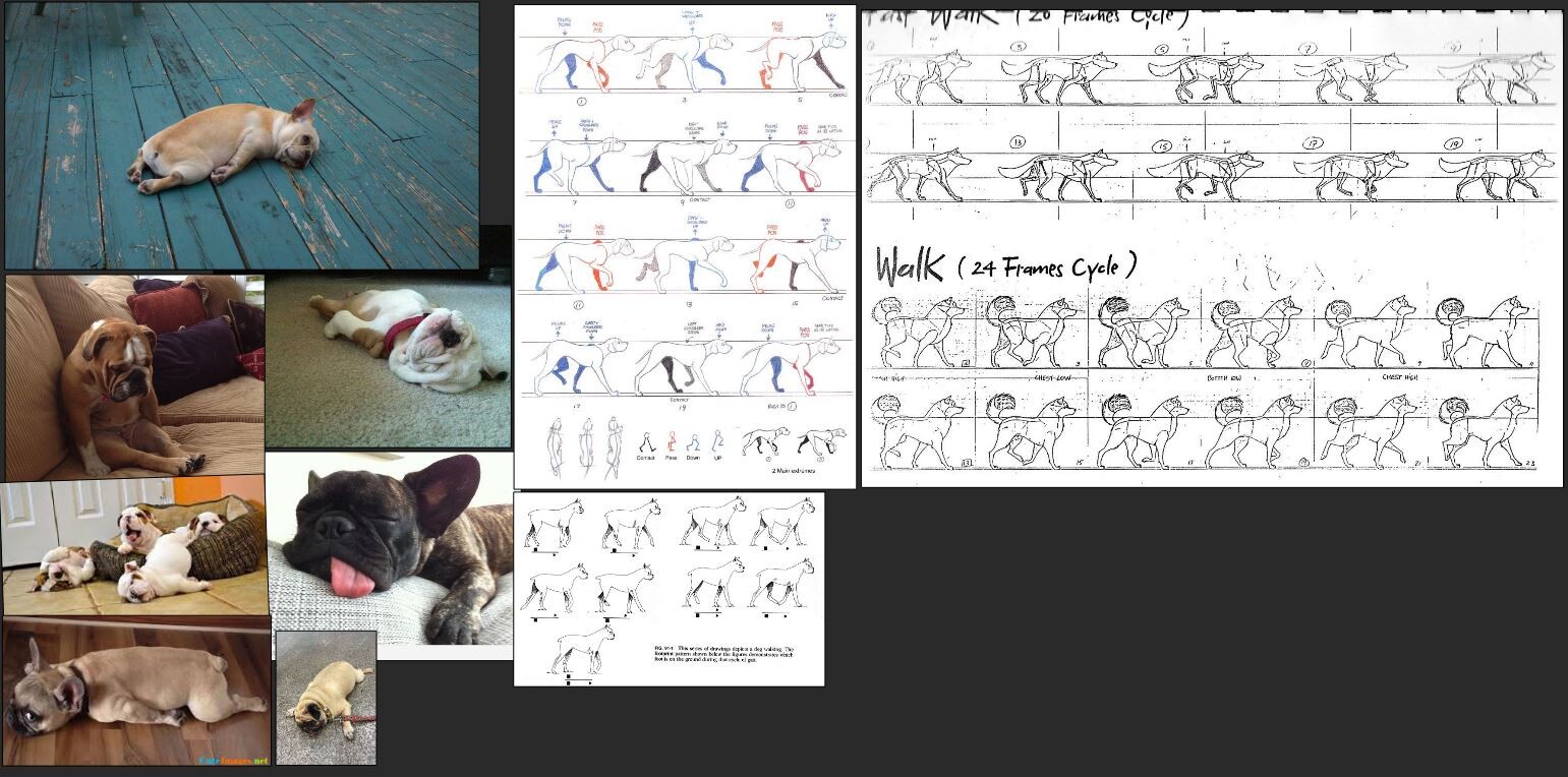 Elizabeth Galicia - Exhausted Dog - Walk cycle