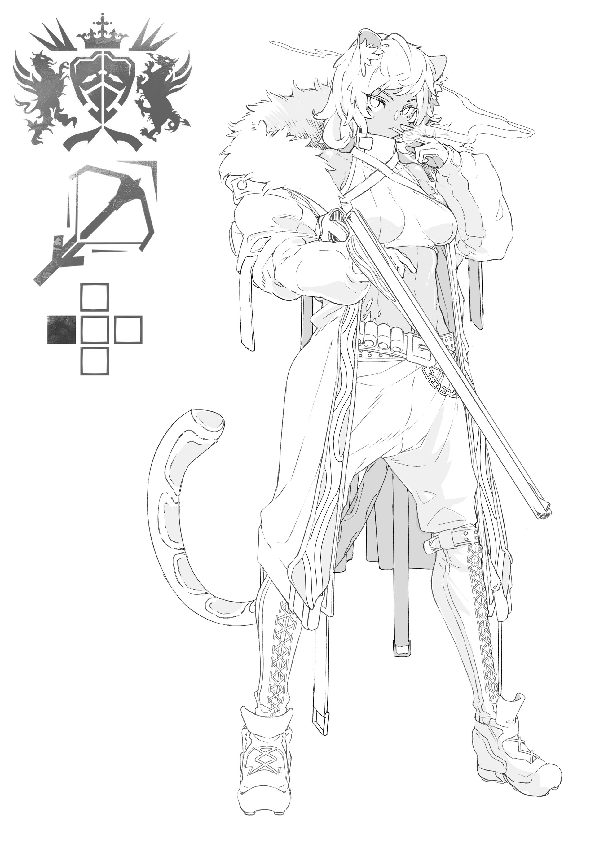 ArtStation - Arknights Fan Made Operator Character Design 5# Sniper