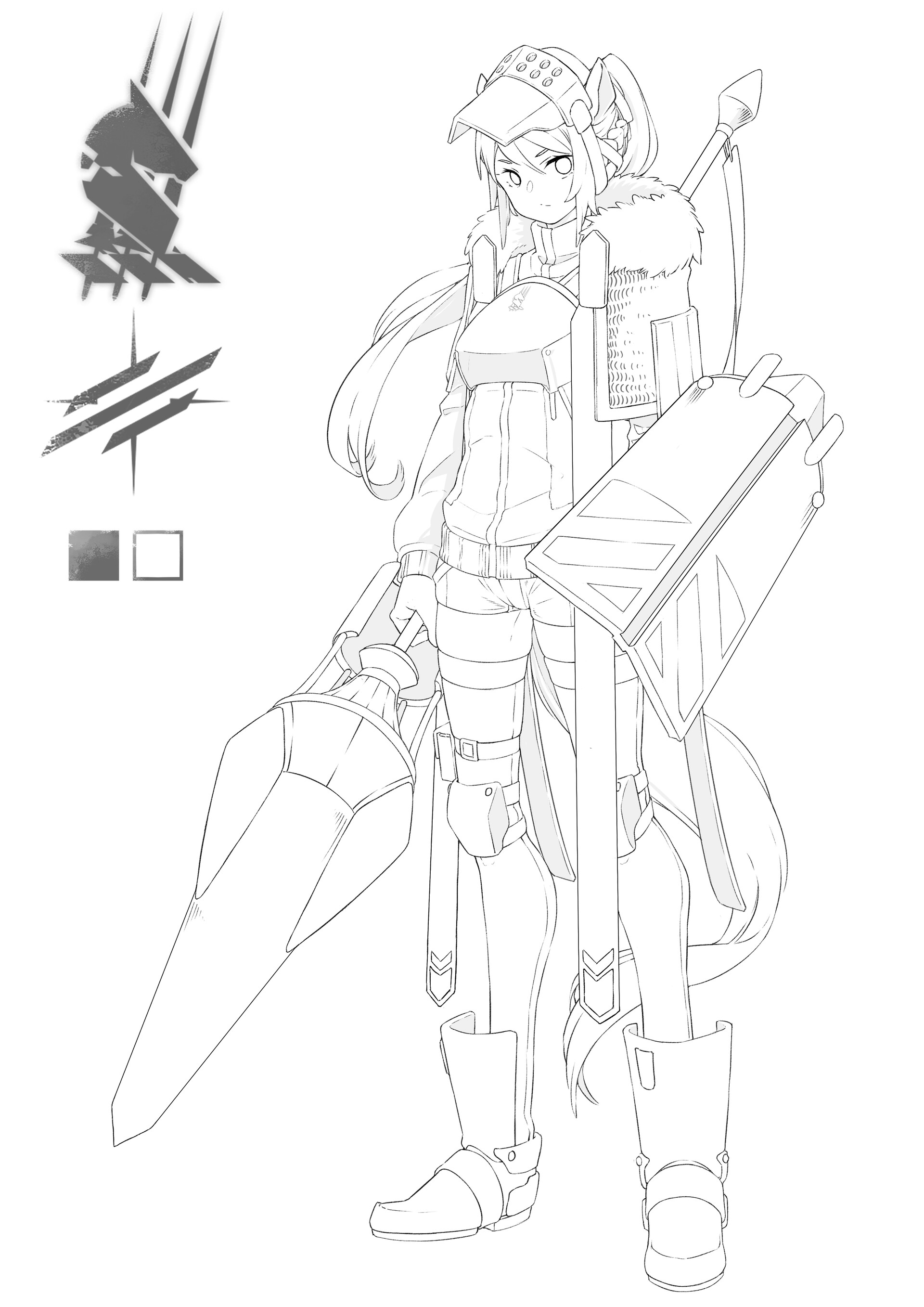 ArtStation - Arknights Fan Made Operator Character Design 7# Vanguard