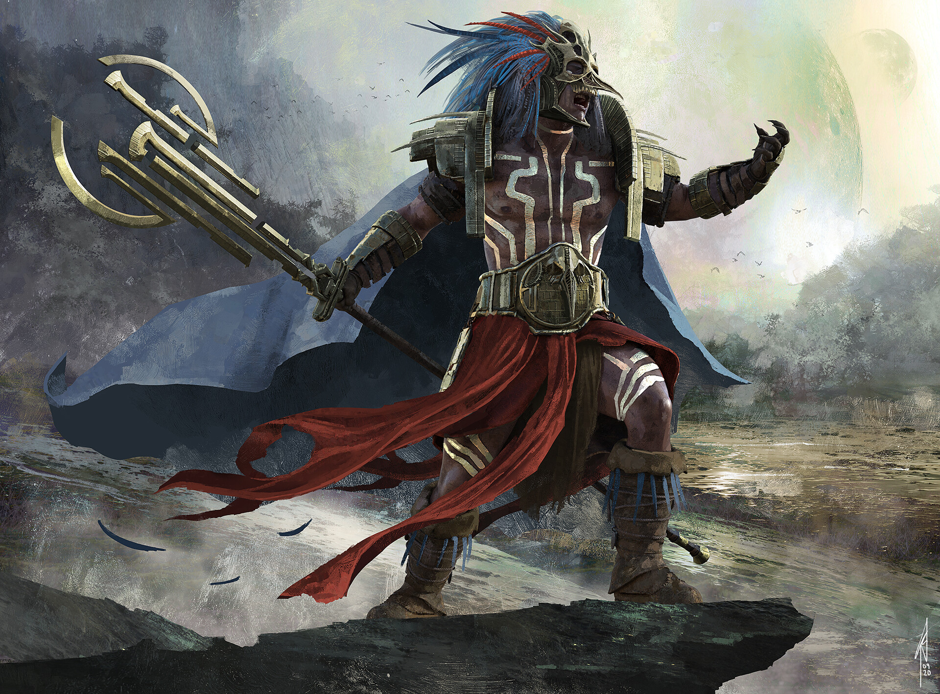 ArtStation - Aztec Warrior