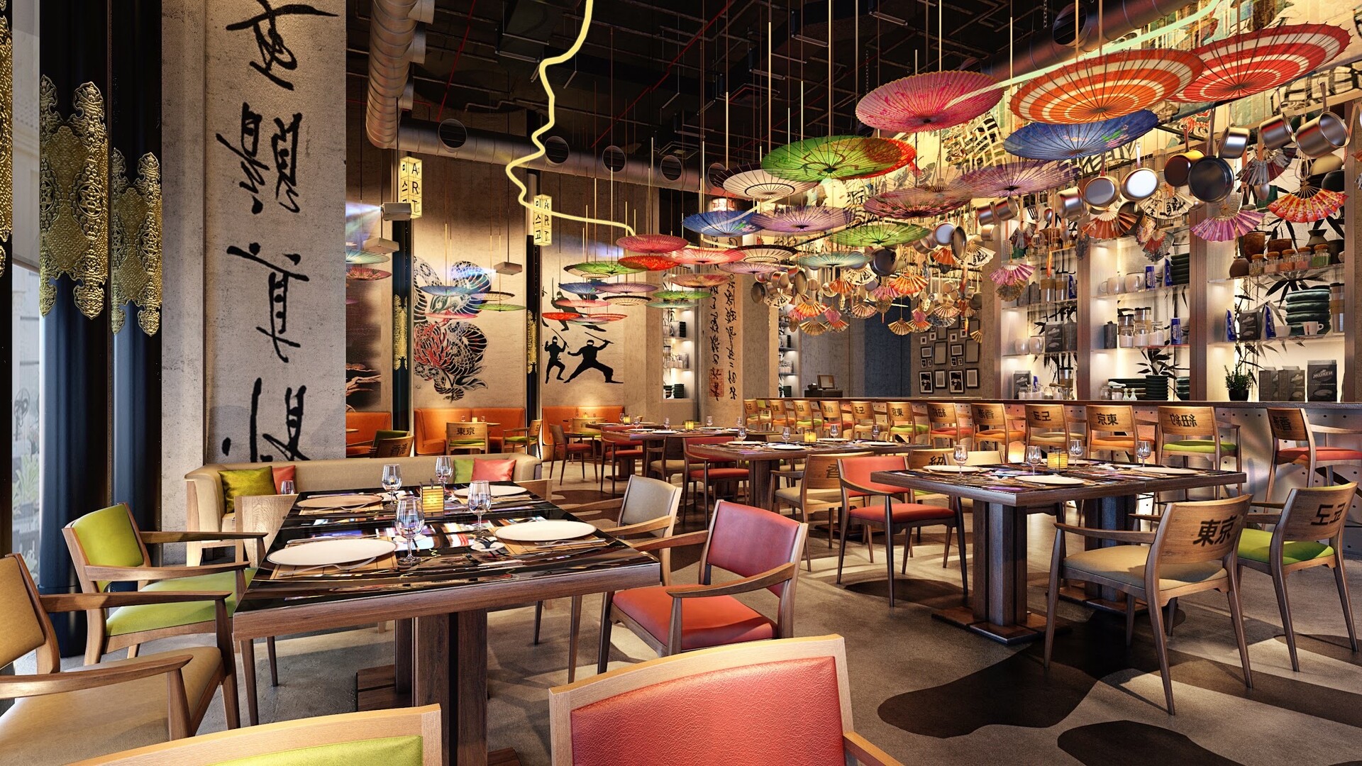 ArtStation - Chines Restaurant Concept