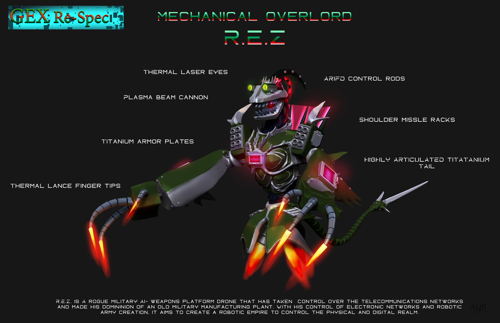 Heriberto Martinez Jr - REZ Redesign - Armaments Sheet and Turn Table video