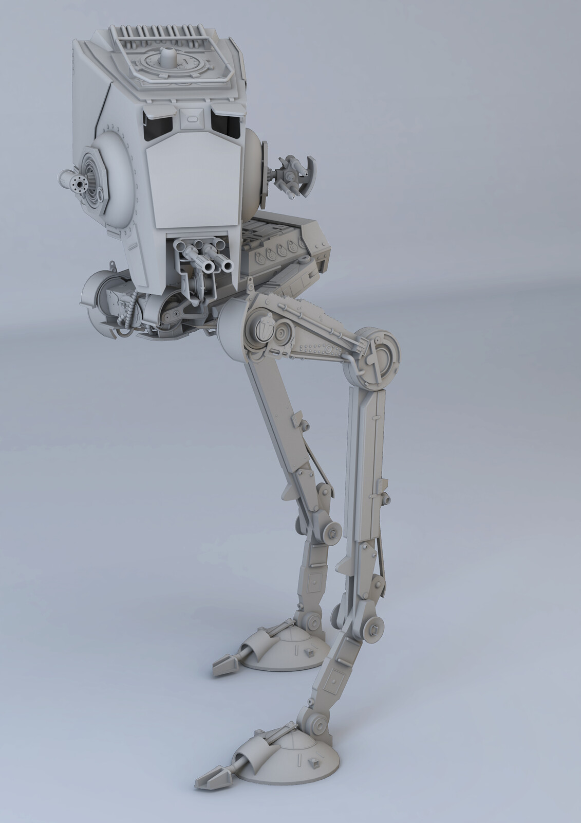 Jose Castro - AT ST - Star Wars - The Scout Walker or All Terrain Scout ...