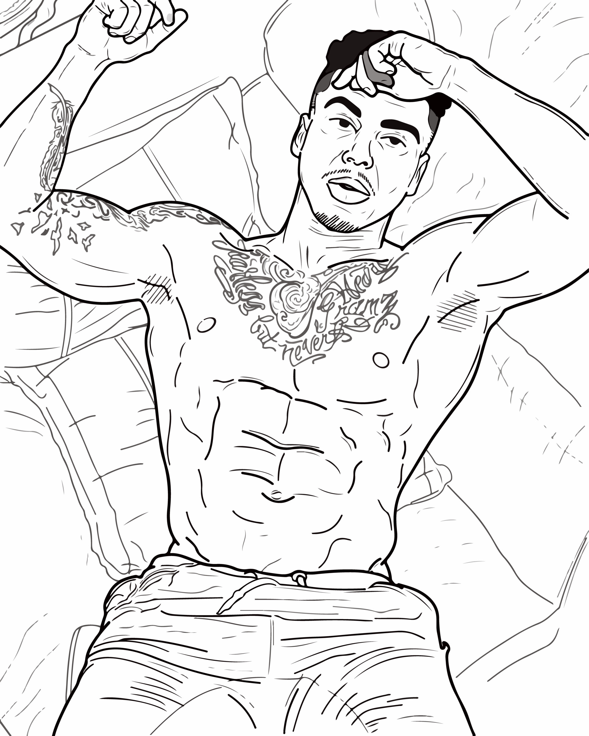 coloring pages of naked men