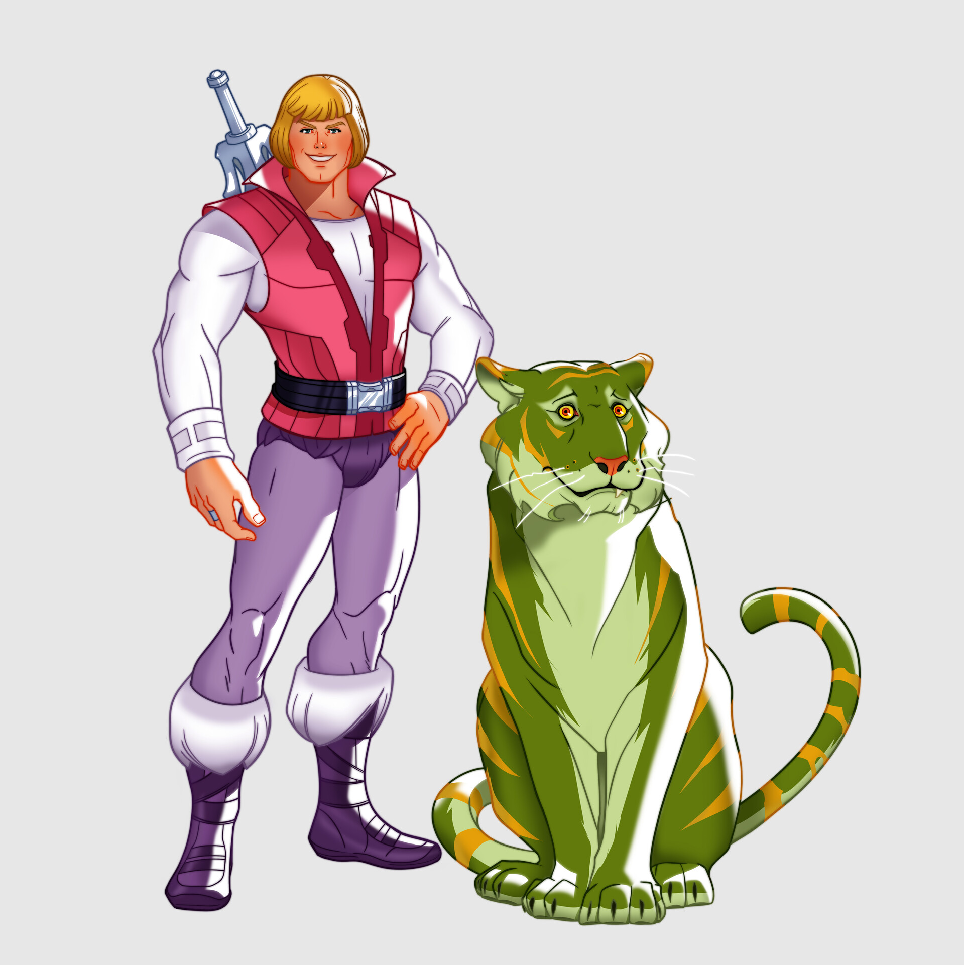 Alejandro Moreno - Cringer : Heroic Feline Friend and Battlecat!
