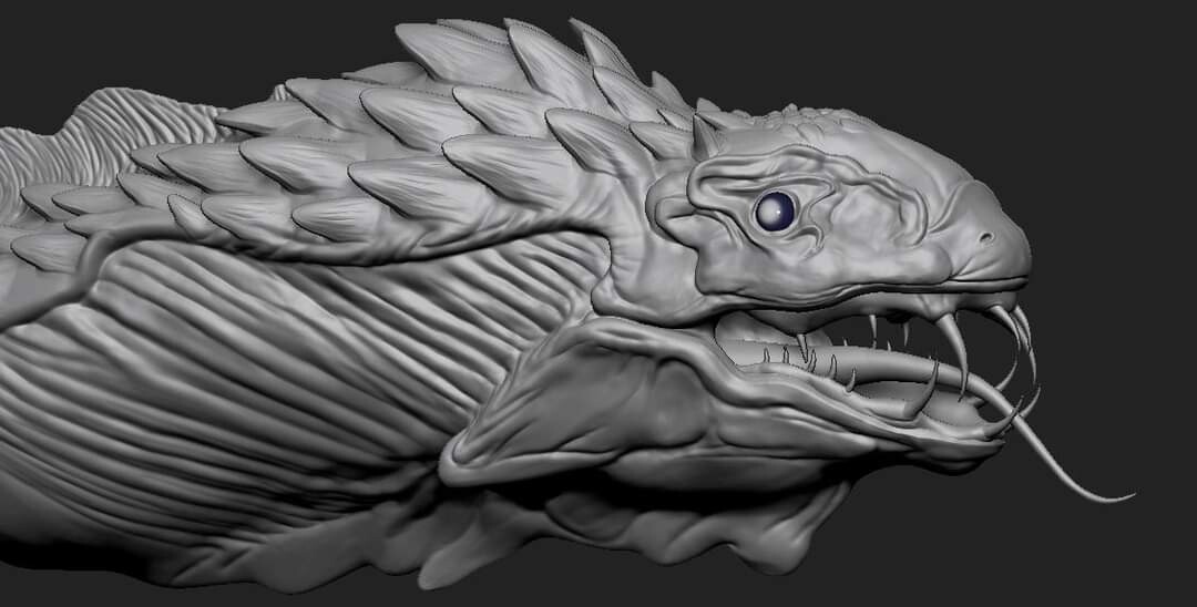 ArtStation - River Monster