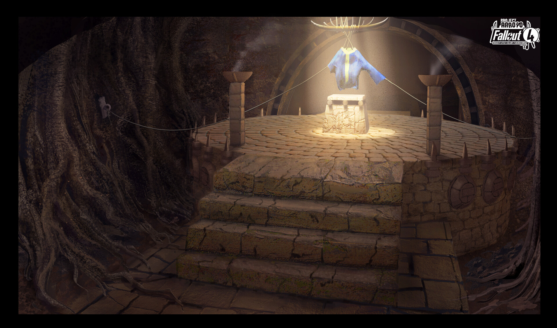 ArtStation - Fallout 2 Project Arroyo Environment Concept