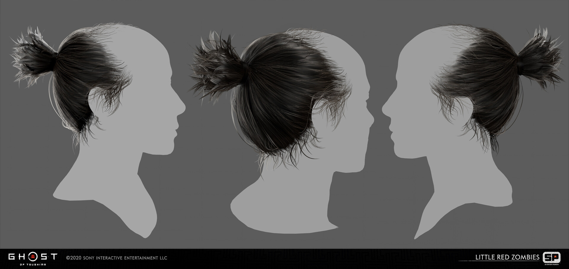 Aloke Saha - GHOST OF TSUSHIMA - NPC HAIR