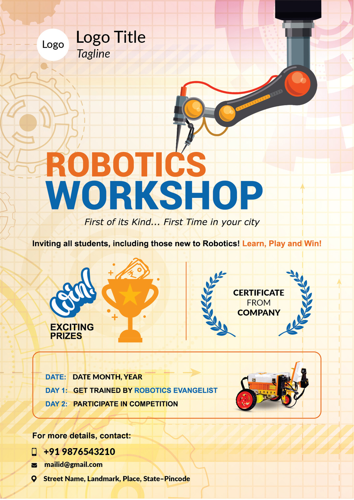Sunny Raju - Robotics Flyer design