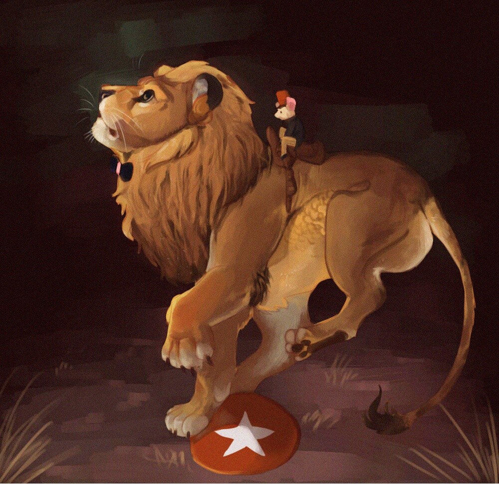 ArtStation - Circus lion