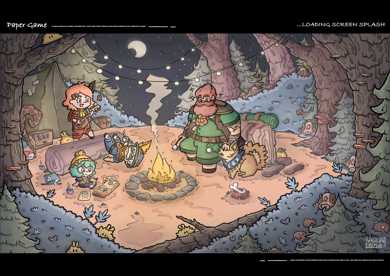 ArtStation - Paper Game Illustration