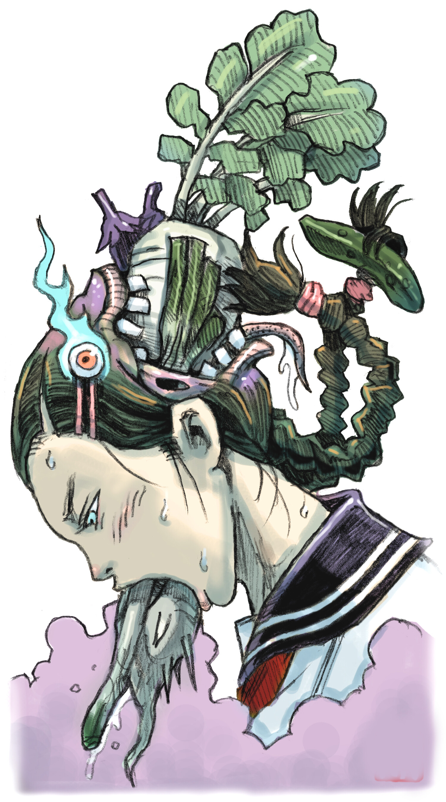 ArtStation - 二口女 [Two Mouthed Woman]