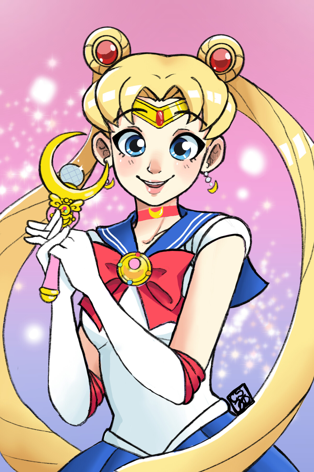 ArtStation - Sailor Moon Illustration