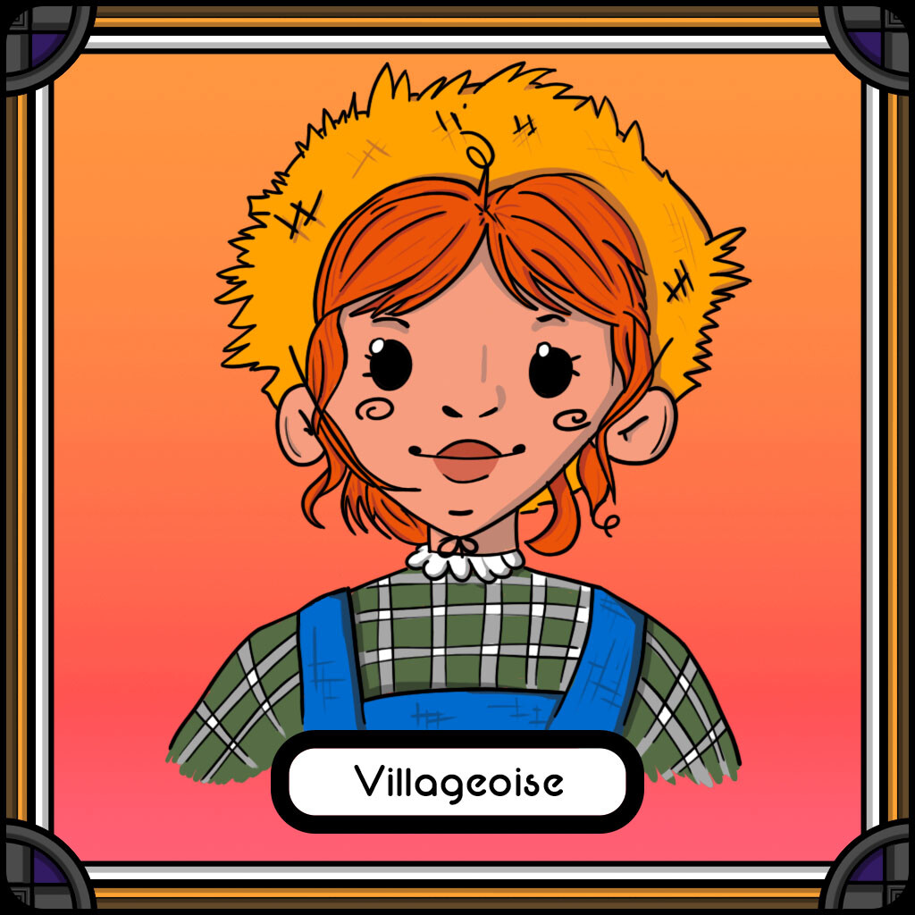 Clément Dangin - WereWolf Custom Card Game - Villager Female