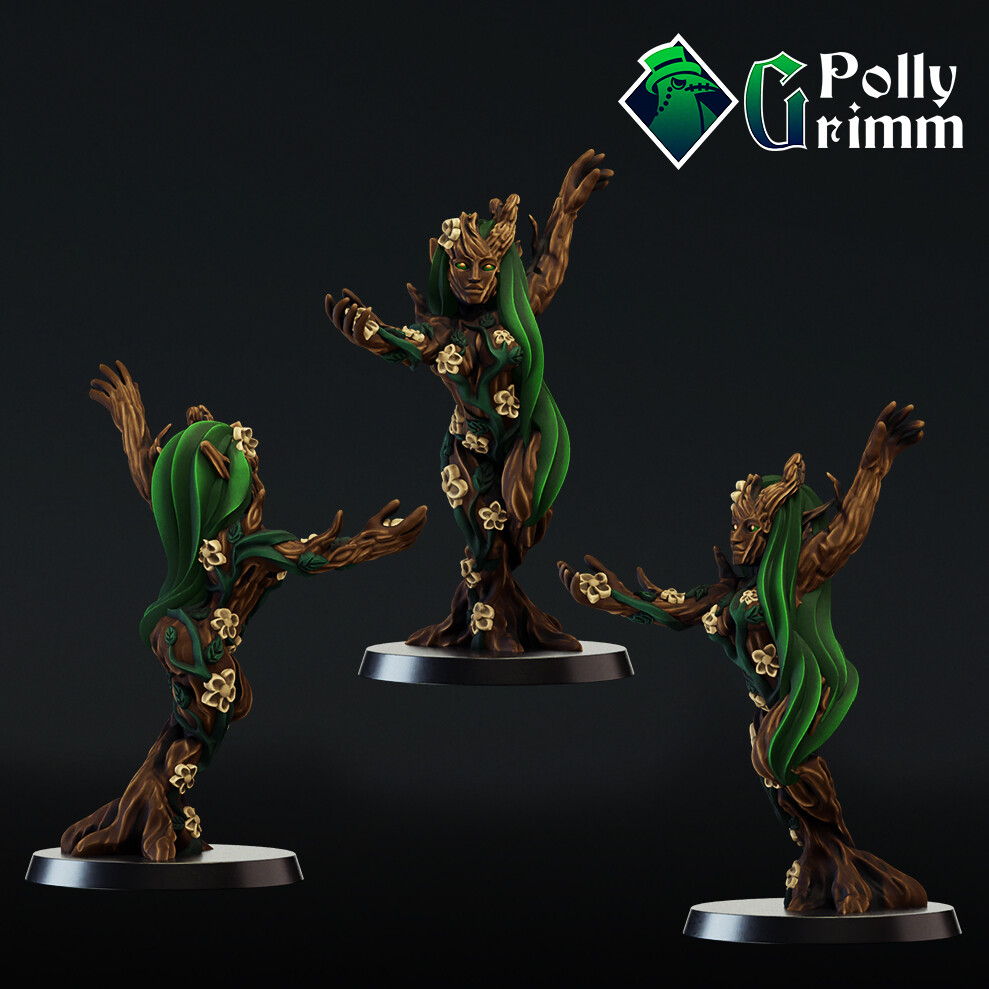ArtStation - WIP October release. Tabletop miniature. Dryad