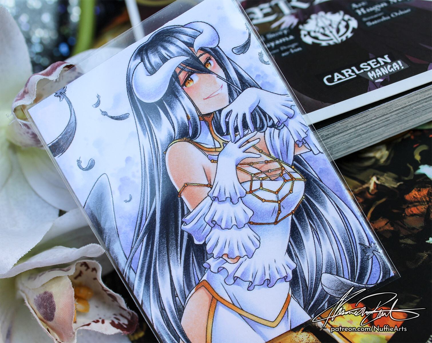 Nuffie Arts - Albedo (Overlord) | ACEO