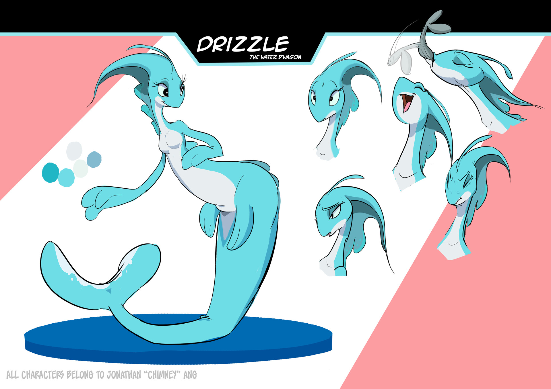 ArtStation - Drizzle The Water Dwagon