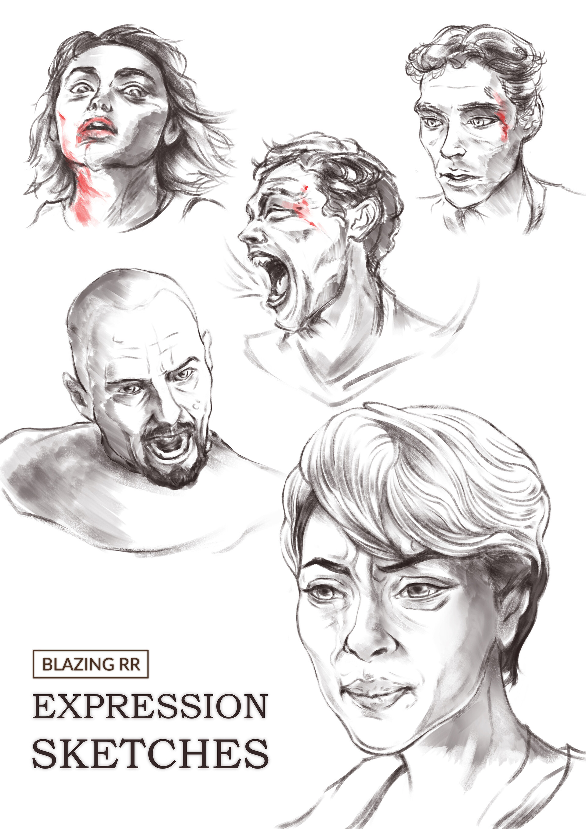 ArtStation - Expression Sketches (Part I)