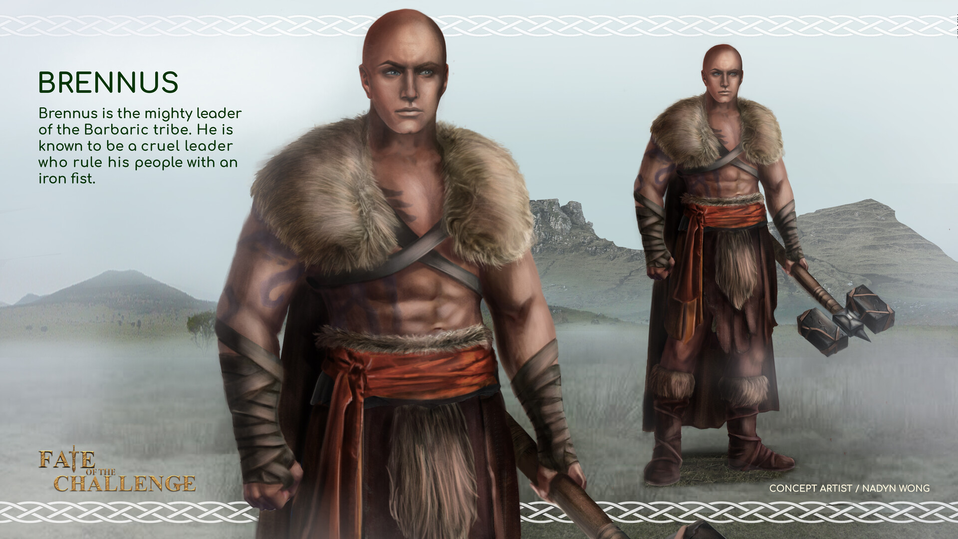 ArtStation - The Fate of the Challenge - The Barbarian Leader