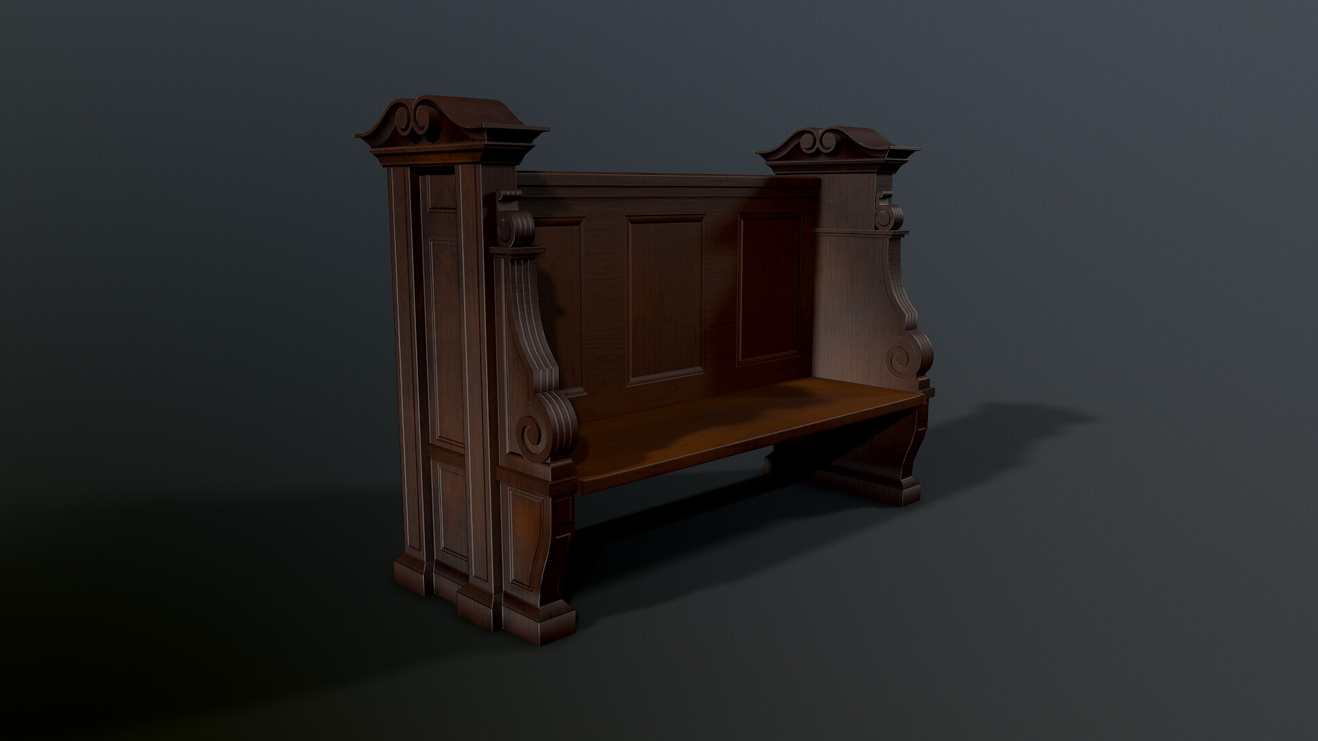 ArtStation - Church Bench