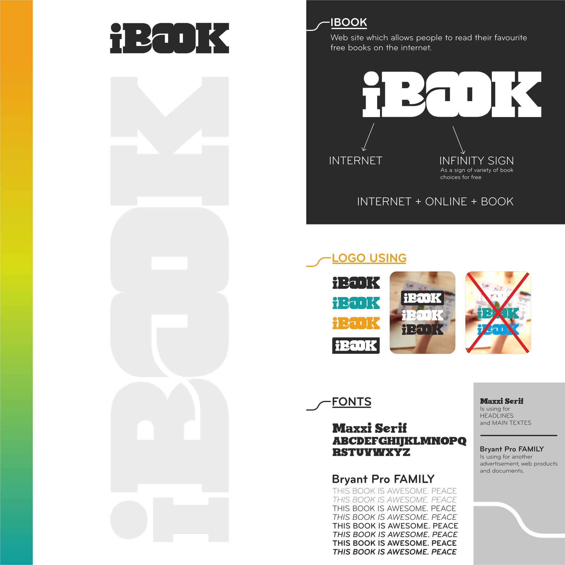 ArtStation - iBook project | From Logo to Web