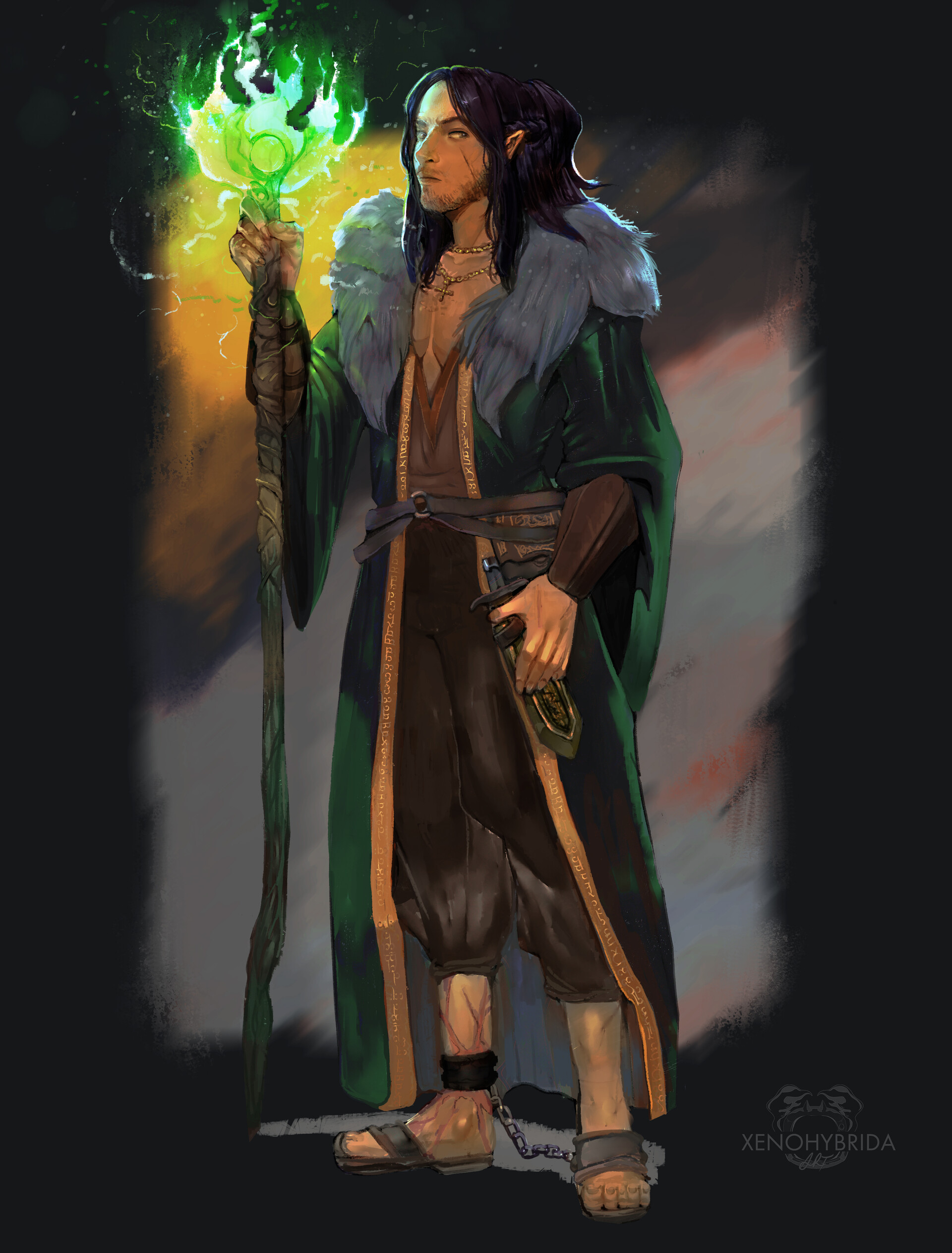 ArtStation - DnD Druid Half-Elf