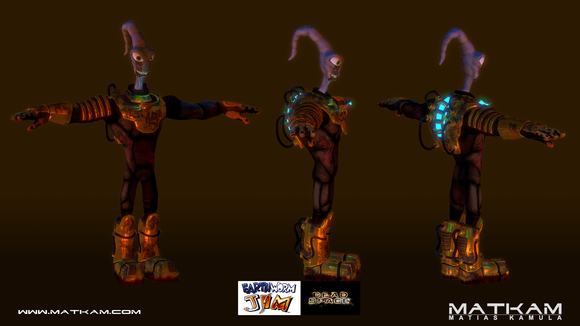 ArtStation - Earthworm Jim meets Dead Space