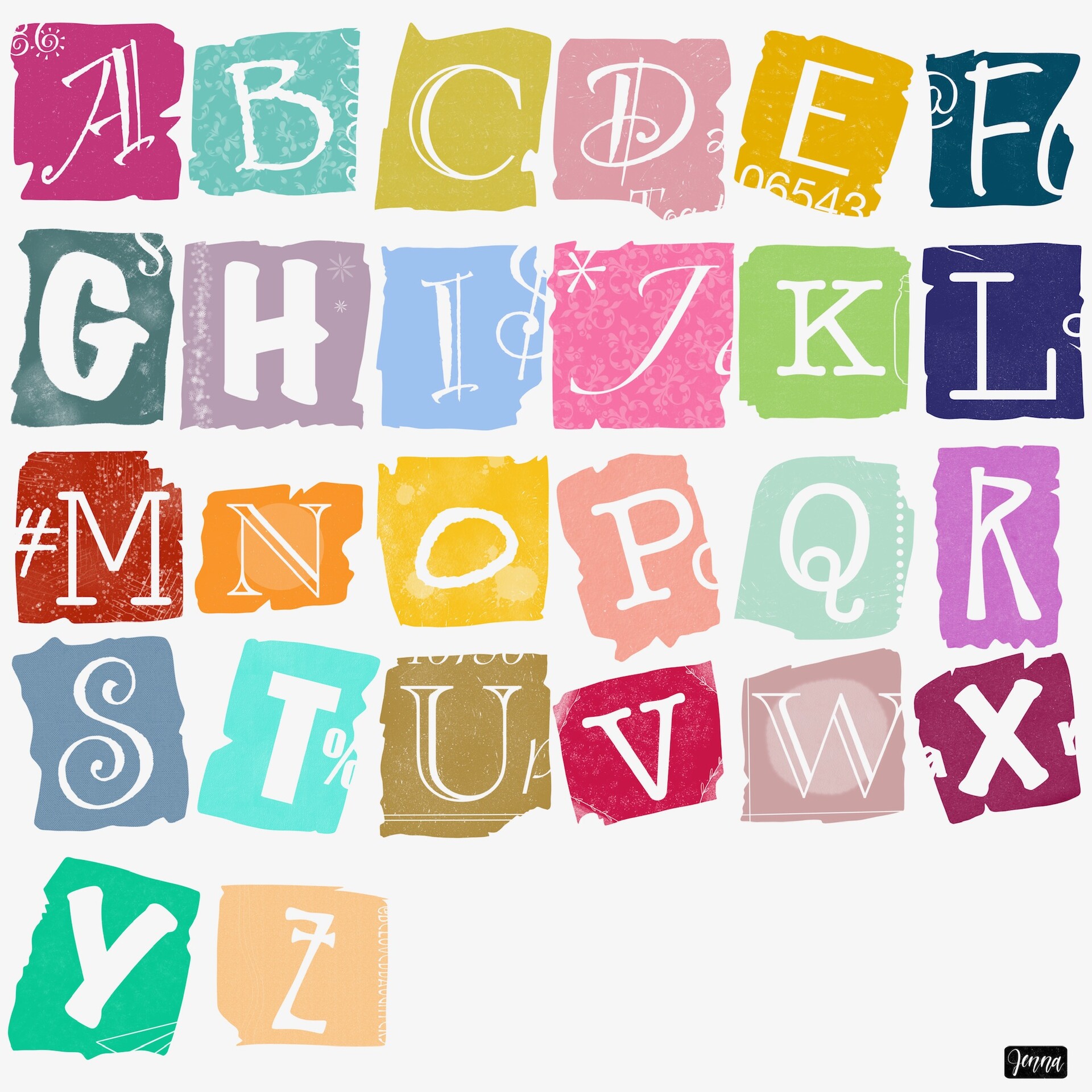 ArtStation - Magazine Alphabet