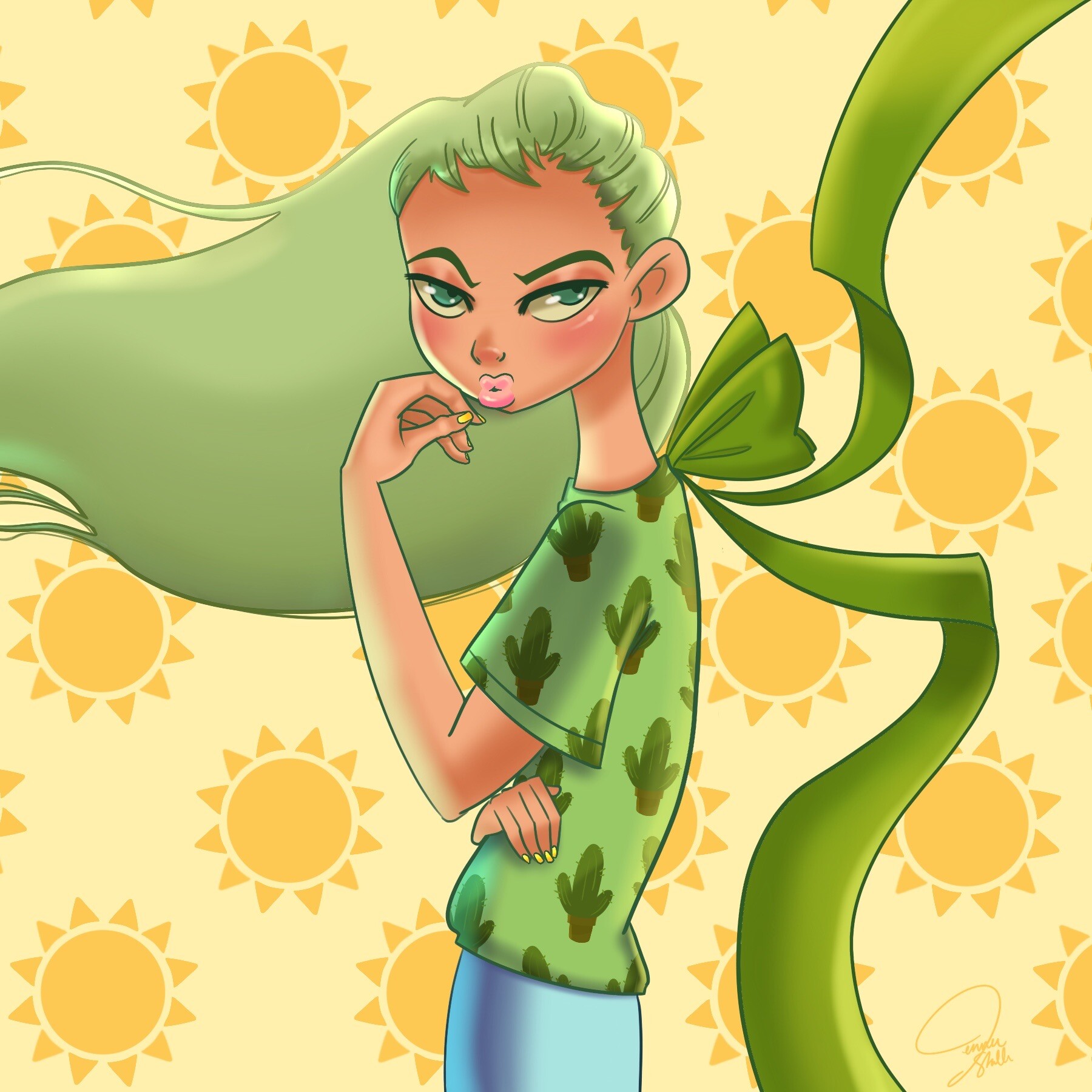 ArtStation - Female Character - Cactus