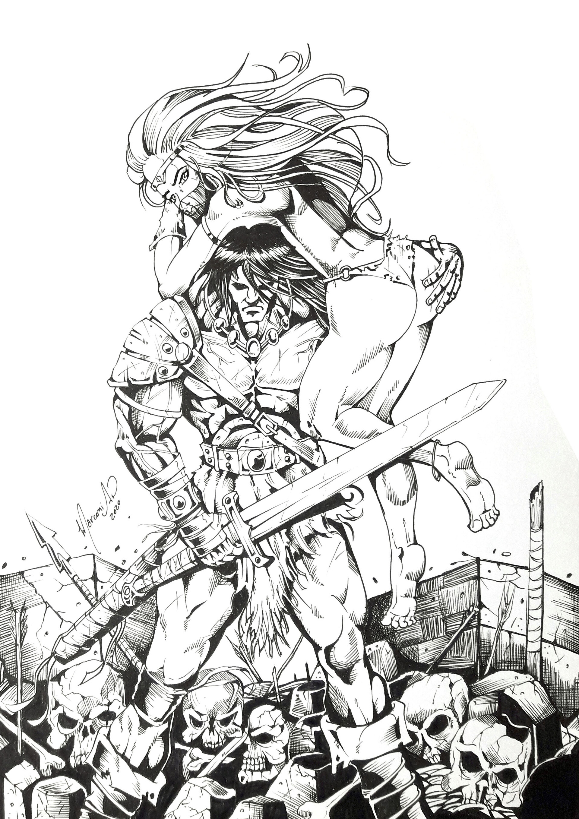 conan the barbarian coloring pages