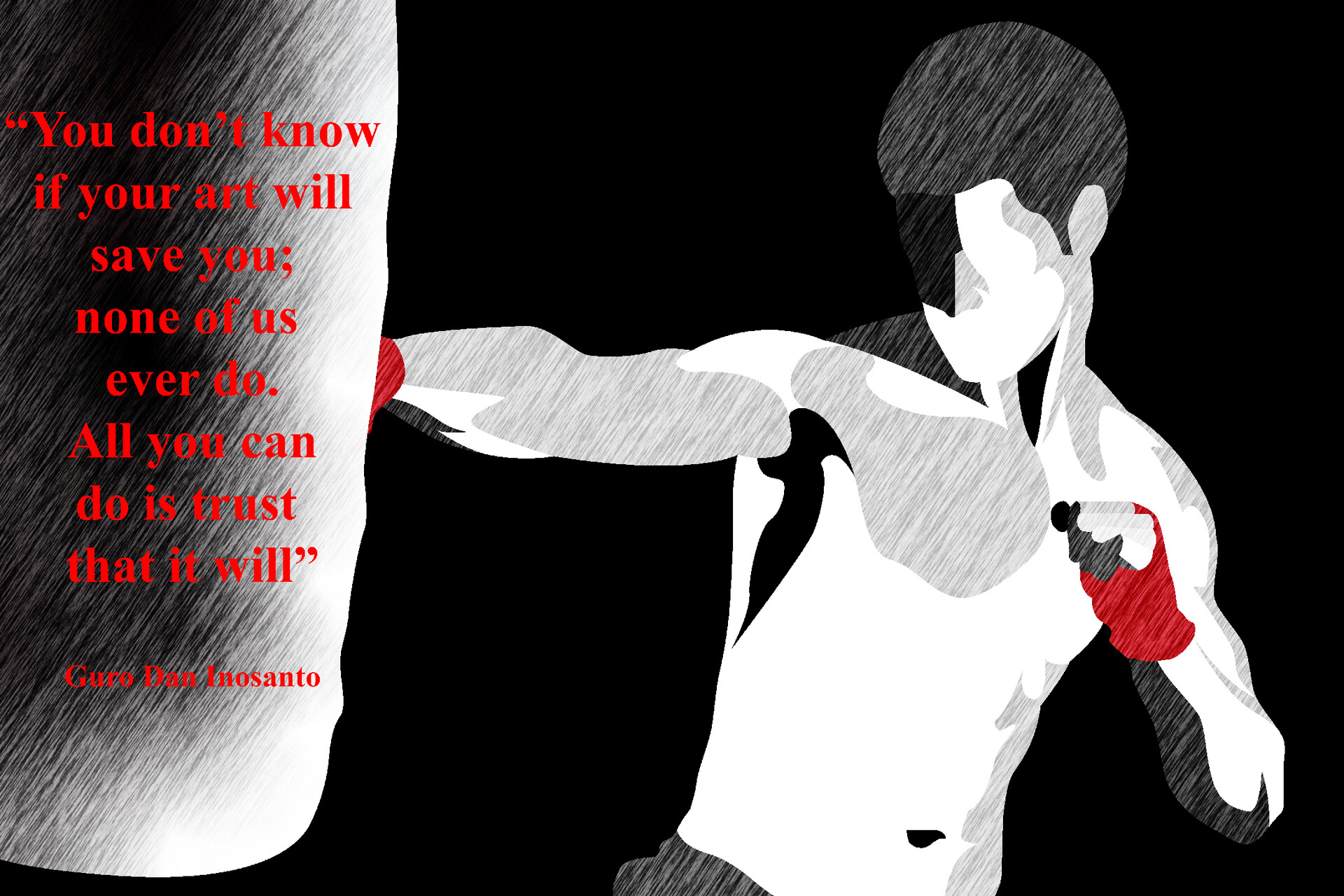 ArtStation - The Boxer 2 with Quote from Dan Inosanto