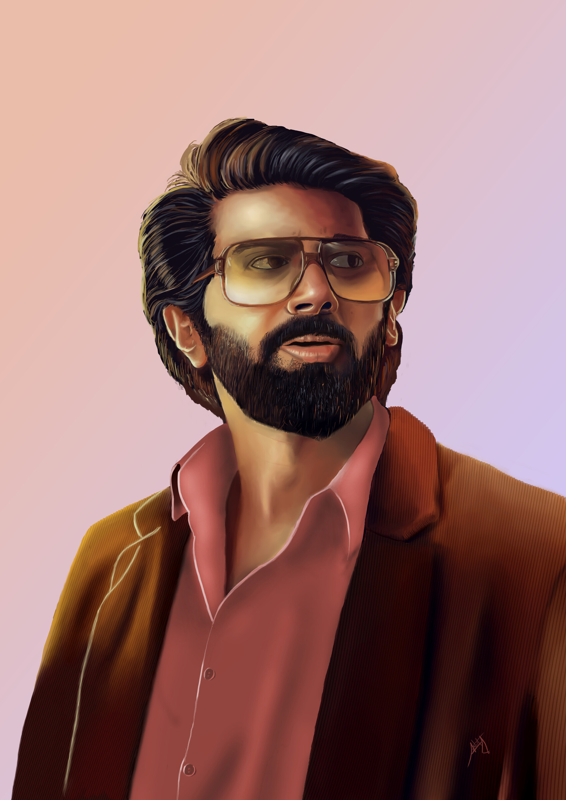 ArtStation - Dulquer Salman Portrait